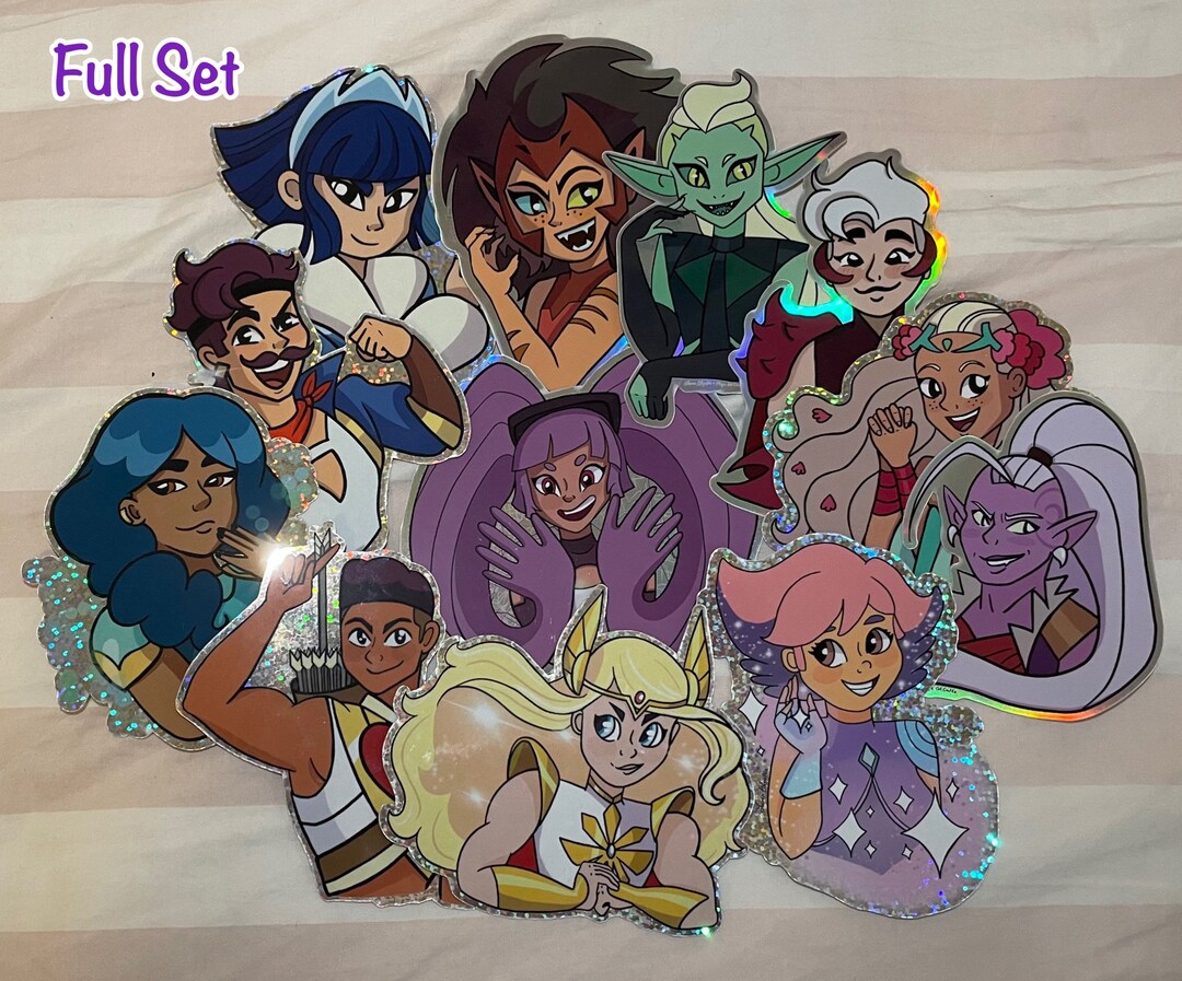 She-ra Glitter Vinyl Stickers - Full Sets or Individual Stickers Based ...