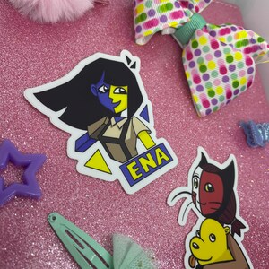 ENA and Shepherd Dog Vinyl Sticker Set - Web Cartoon Fan Art - Etsy