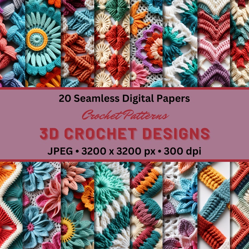 3d Crochet Patterns - Etsy
