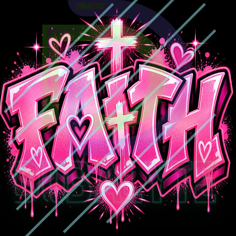 Pink Faith Graffiti Emotes | Twitch, Kick, Discord | 7 Emotes (6-static ...