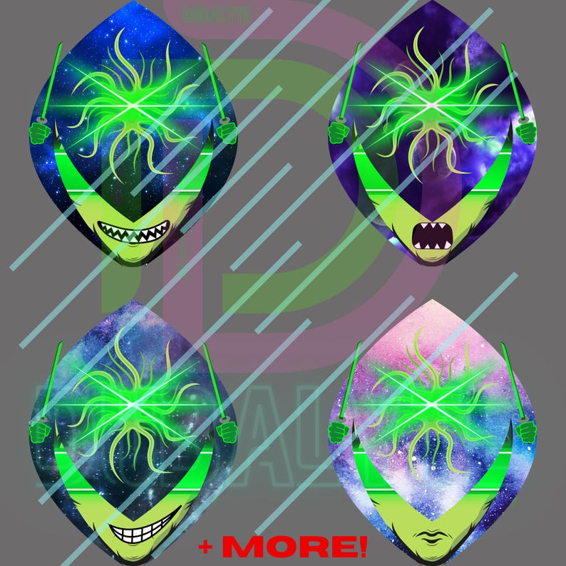 Alien Png's Designed for PNG Tubers - 1080x1080 - Lots of Variations ...