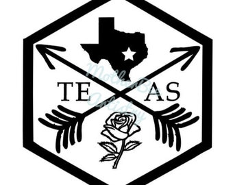 Texas Rose Svg | Etsy