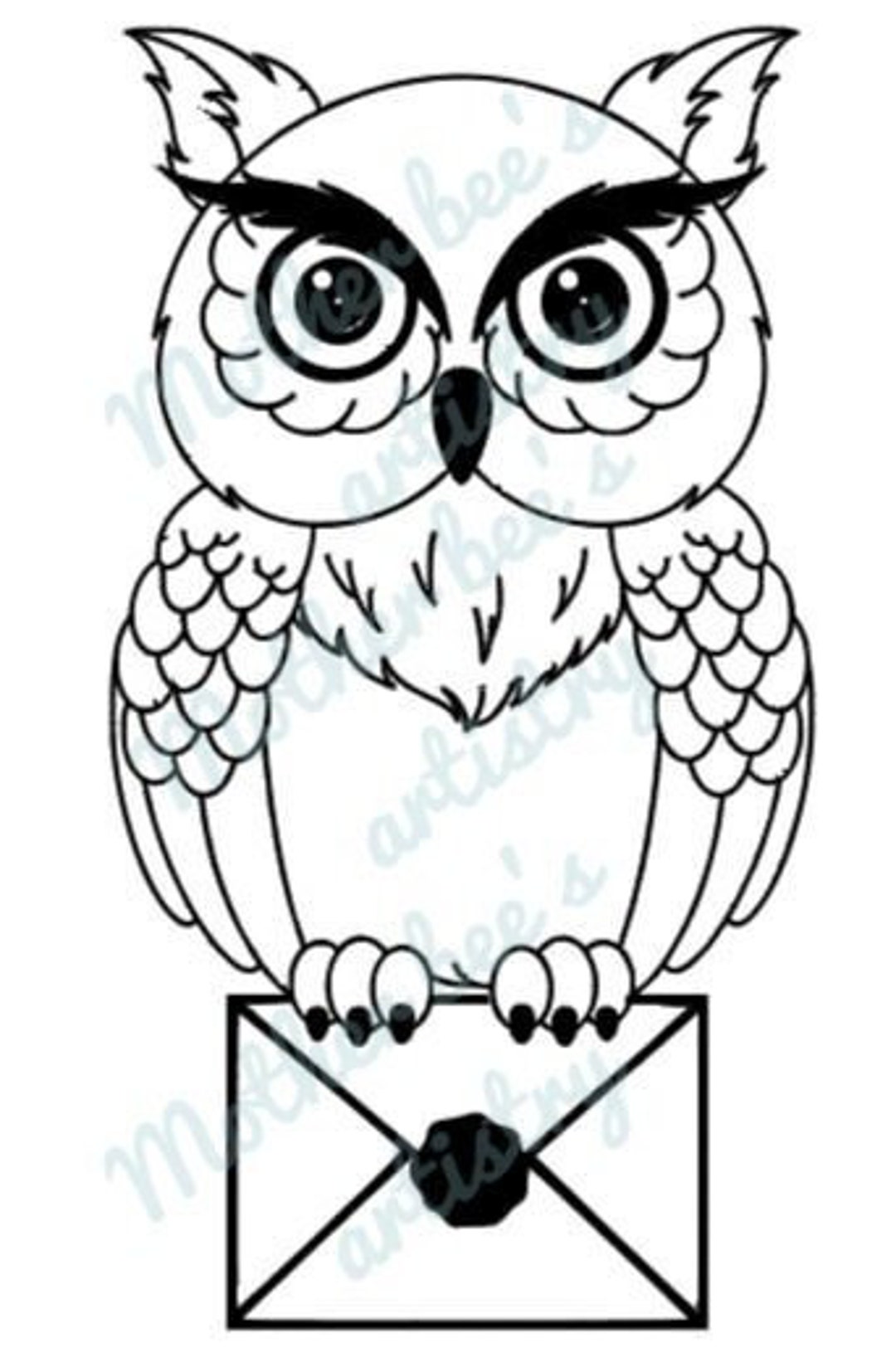 Hogwarts Letter Owl SVG - Etsy UK