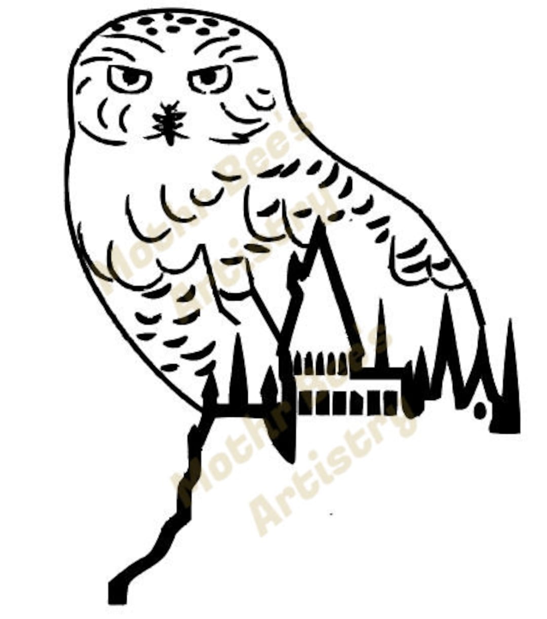 Wizarding World Inspired Owl Castle SVG - Etsy