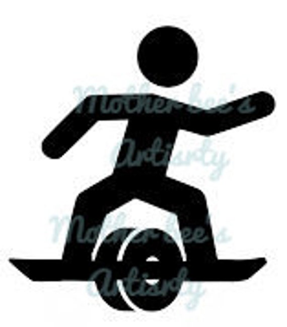 Stick Figure One Wheel SVG Cutting File - Etsy Ireland