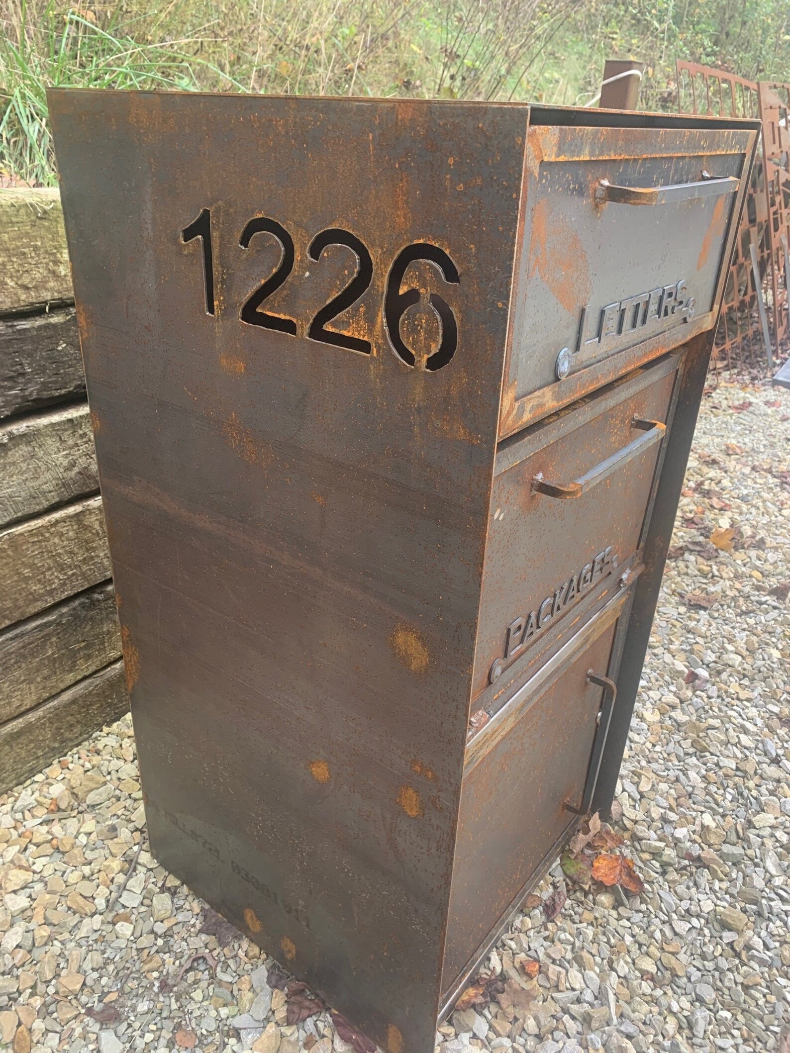 Steel Mailbox With Package Safe - Etsy