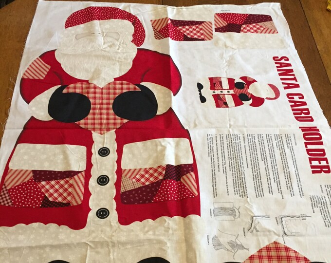 Santa Claus Cut Sew Cotton Panel, Large Father Christmas Sewing Project ...