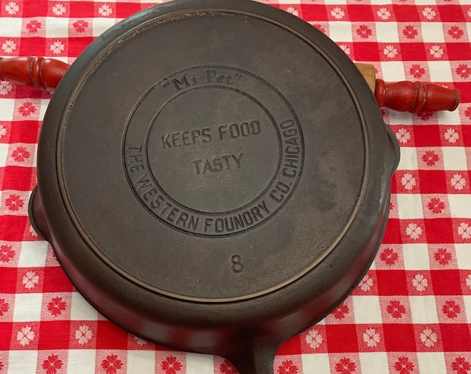 No. 8 Western Foundry Cast Iron Skillet W Heat Ring 10.25 Inch, Chicago ...