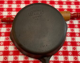No. 7 Wagner Ware Cast Iron Skillet, 7 P With Heat Ring, Sidney O, 9.5 ...