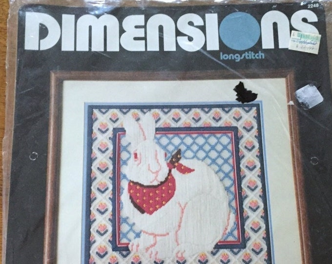 Rabbit Needlepoint Kit, Vintage Dimensions, Unopened New Old Stock ...