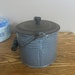 Vintage Gray Graniteware Berry Bucket Pail With Lid Wire Bail - Etsy