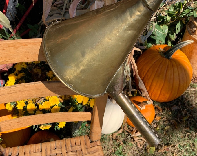 Antique Funnel Copper Over Tin Wine Ale Beer Mulling Brewing, Large ...