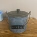 Vintage Gray Graniteware Berry Bucket Pail With Lid Wire Bail - Etsy