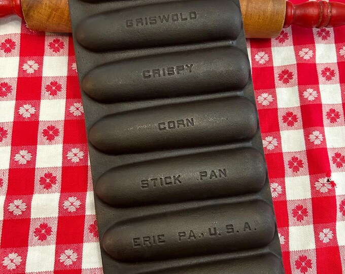 Griswold Cast Iron Crispy Corn Stick Pan, Vintage No 273 Erie PA USA ...