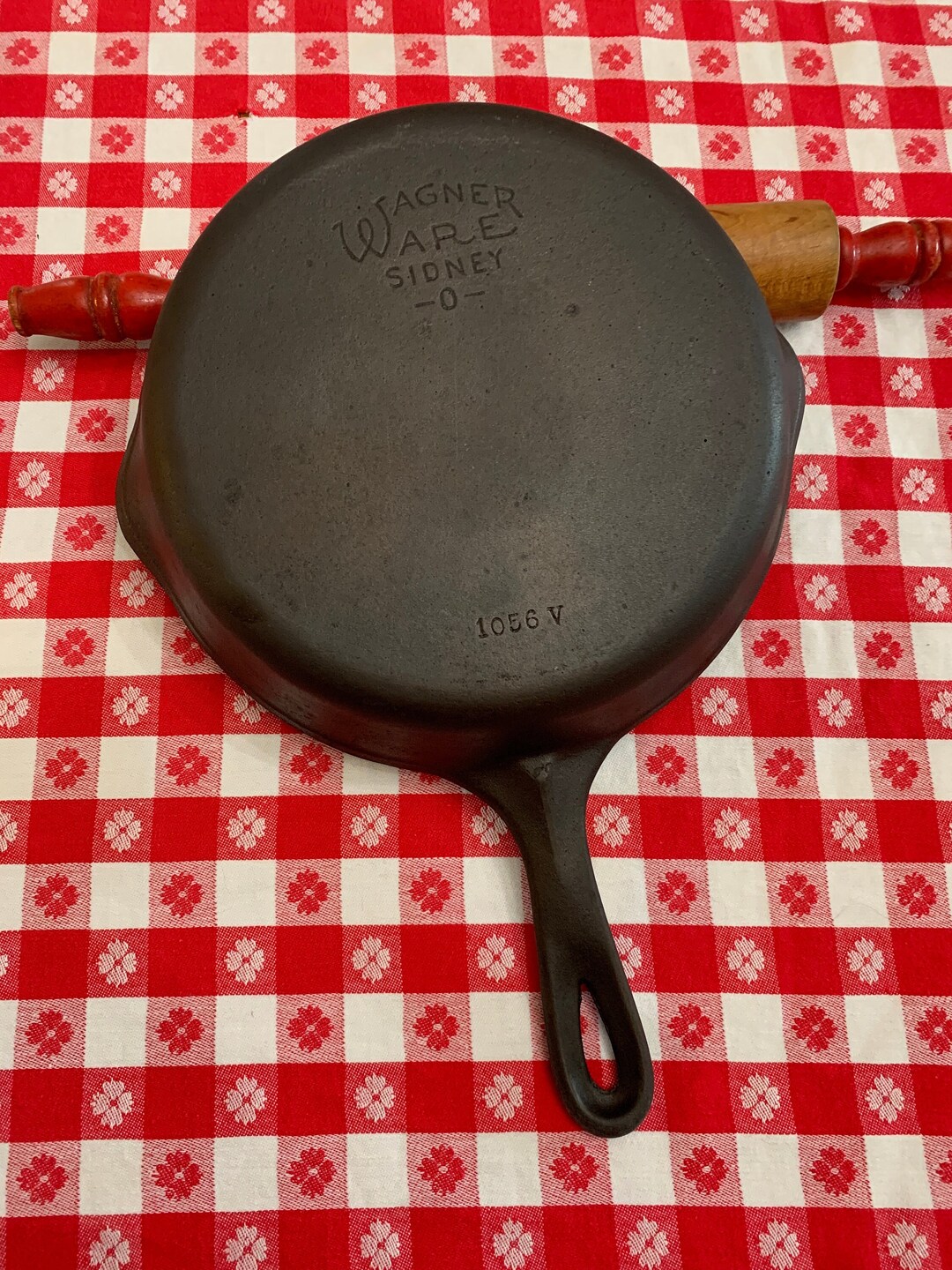 No. 6 Wagner Ware Cast Iron Skillet, Vintage Sidney O 1056 V, 9 Inch ...