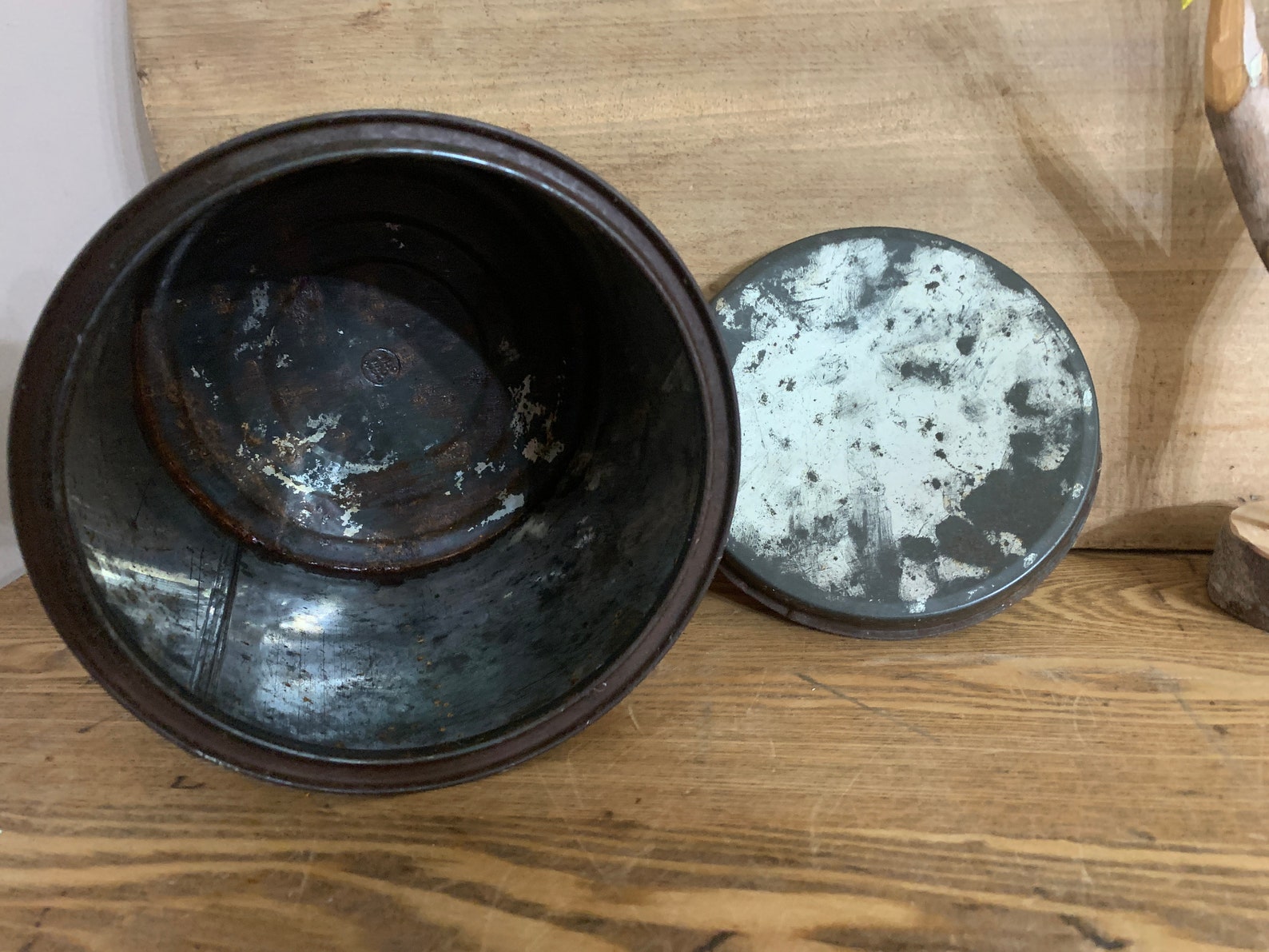 Rustic Grocery Tin Monarch Carmel Corn Red White Advertising - Etsy