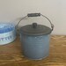 Vintage Gray Graniteware Berry Bucket Pail With Lid Wire Bail - Etsy