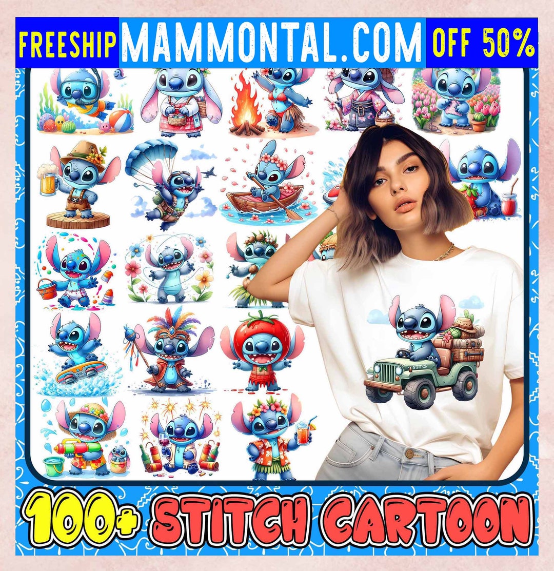 Mega Stitch Bundle Svg, Stitch Hawaii Svg, Stitch Clipart, Stitch Png ...