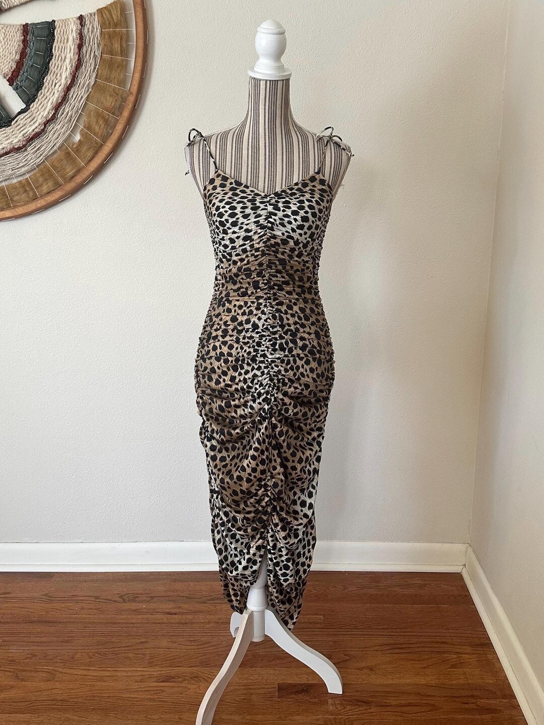 Vintage 60s Leopard Nylon Pencil Wiggle Dress Woman's S - Etsy