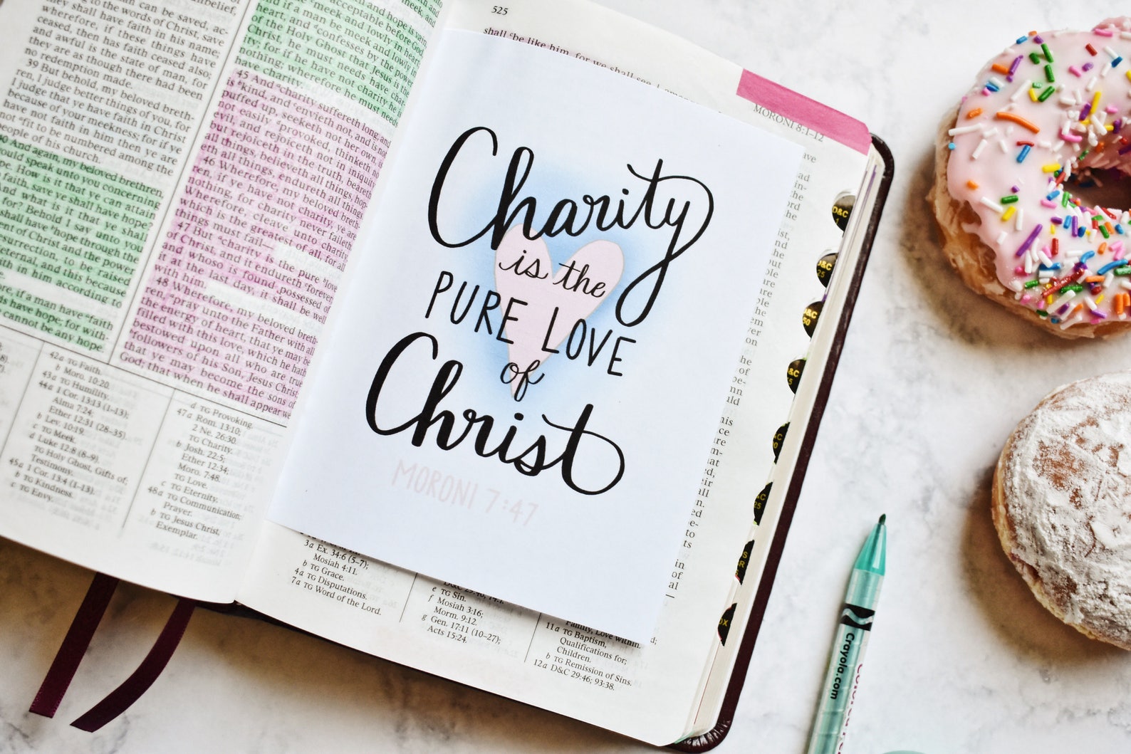 Pretty Study Sheets Scripture Glue Ins, Scripture Inserts, LDS Tools ...