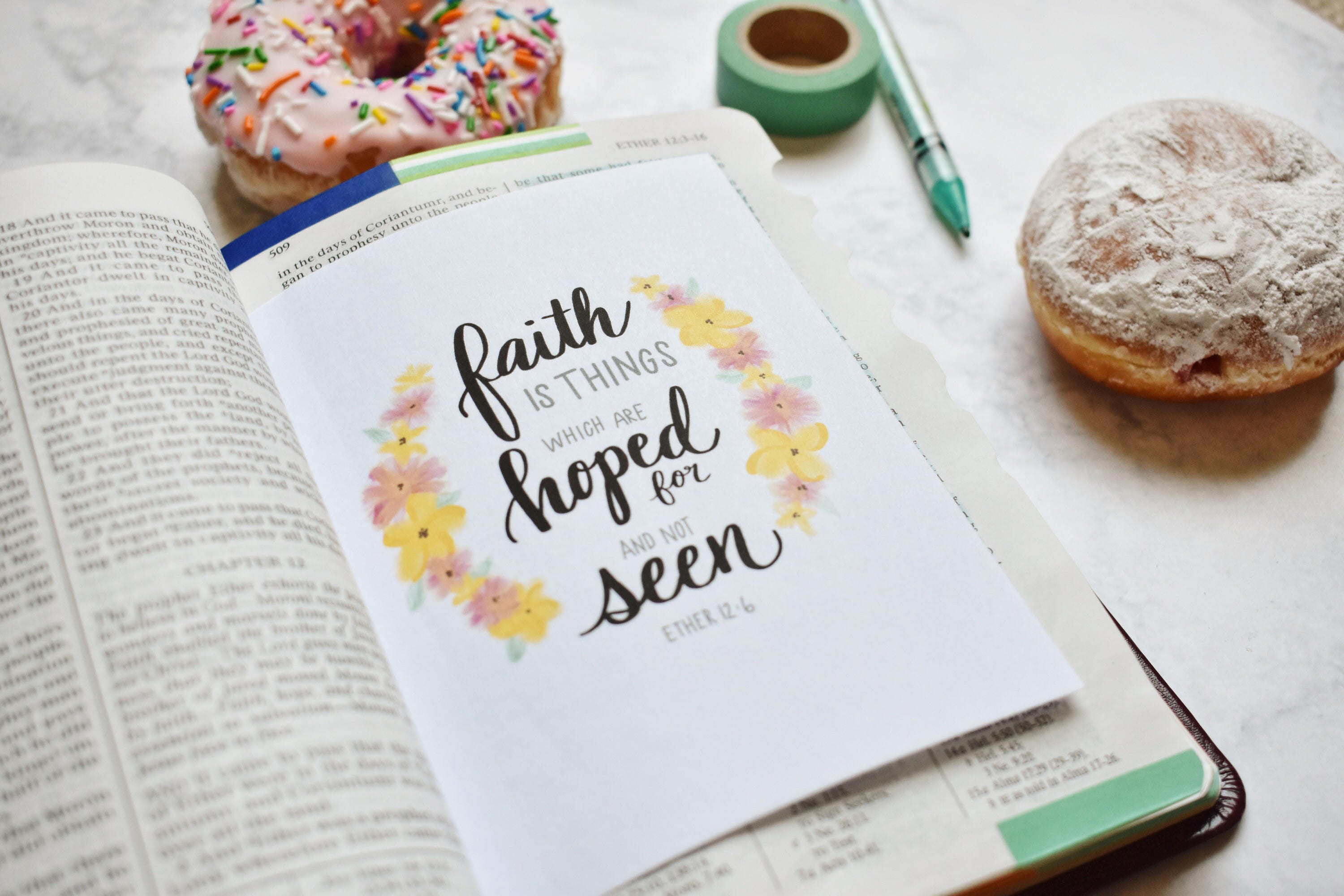 Pretty Study Sheets Scripture Glue Ins, Scripture Inserts, LDS Tools ...