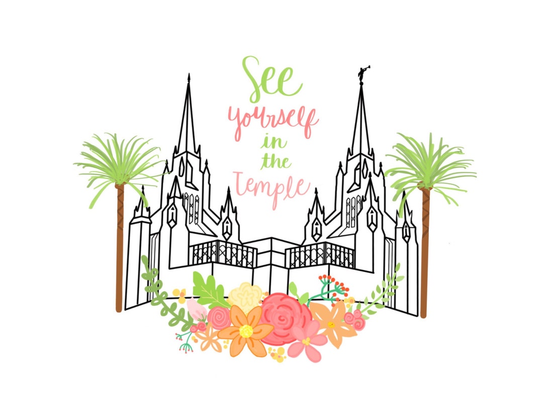 San Diego Temple // See Yourself in the Temple // Printable Graphic ...