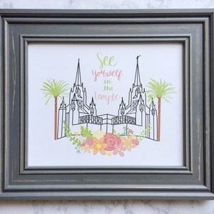 San Diego Temple // See Yourself in the Temple // Printable Graphic ...