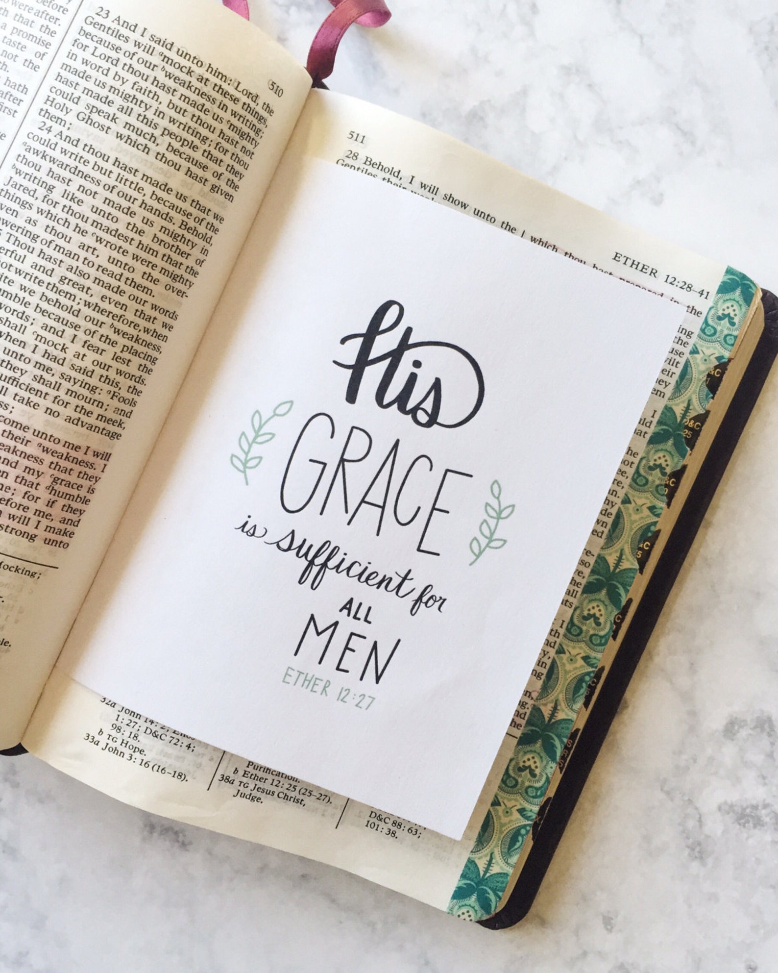 Pretty Study Sheets Scripture Glue Ins, Scripture Inserts, LDS Tools ...