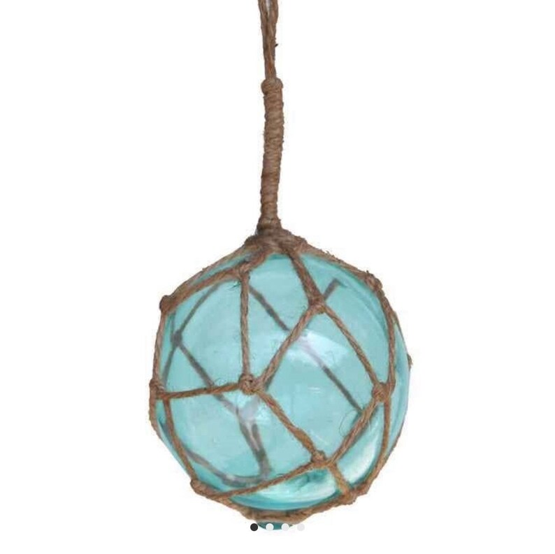 6 Light Blue / Turquoise Glass Fishing Float Ball - Etsy