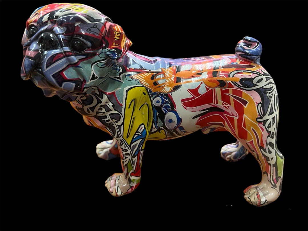 Graffiti Pug Dog - Etsy