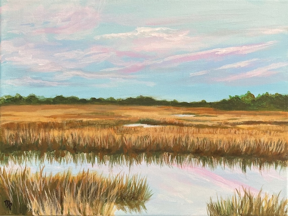 Print of Shellman Bluff Georgia Marsh Low Country Coastal - Etsy