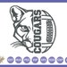 Cougars Football Machine Embroidery Design File. Stitches With Minimal ...
