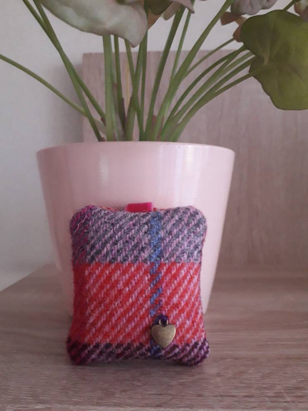 Harris Tweed Keyring Harris Tweed Bag Charm Keyring Bag Tag - Etsy