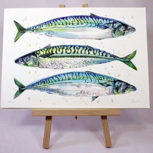 Triple Fish Limited Edition Art Print - Etsy