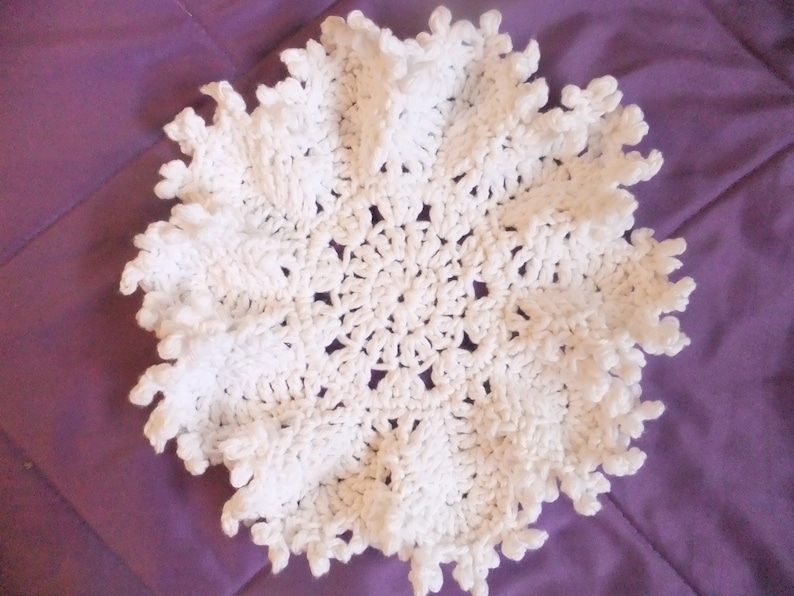 Christmas Snowflake Cluster Dishcloth Crochet Pattern - Etsy