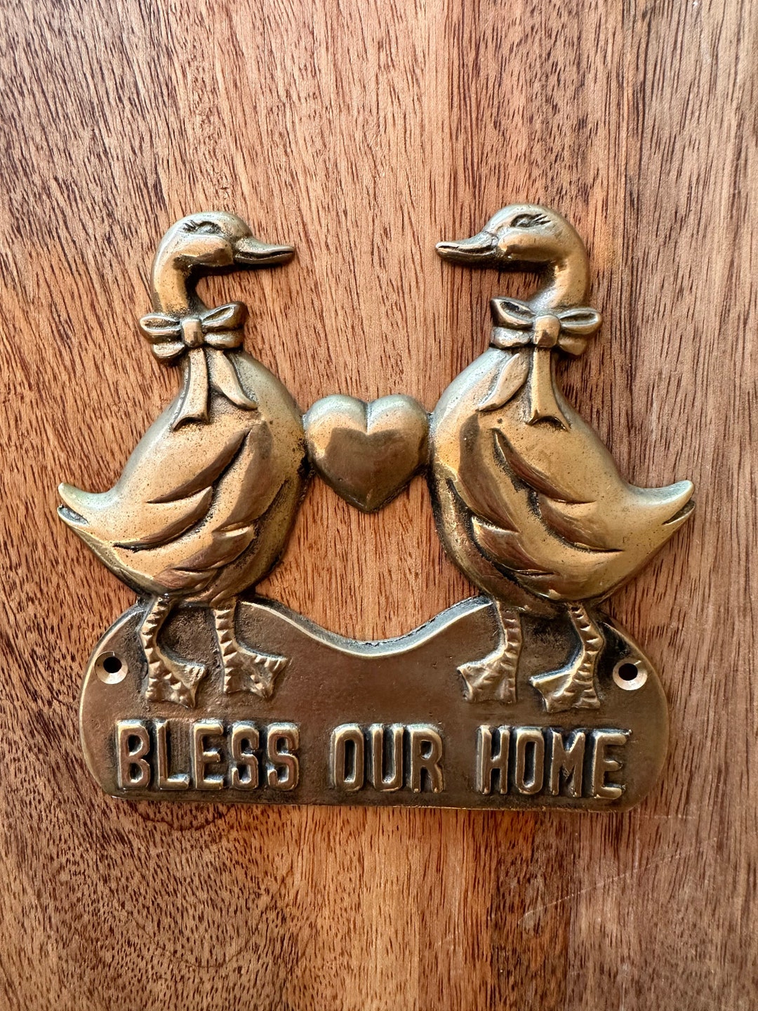 Bless Our Home Brass Ducks - Etsy
