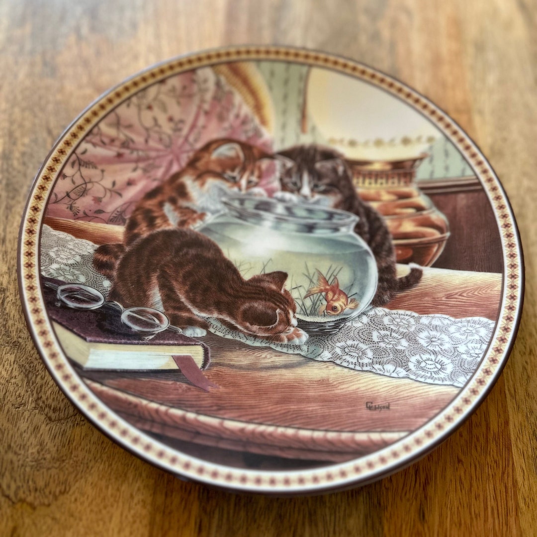 Wonderful Kitten Collector Plate - Etsy UK
