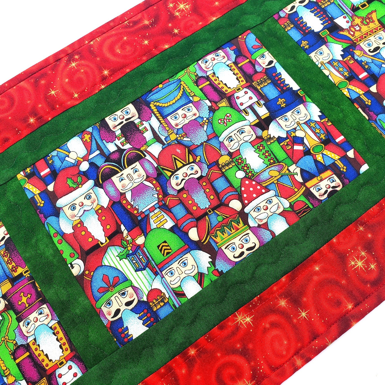 Nutcracker Table Runner: Quilted Christmas Table Runner With - Etsy