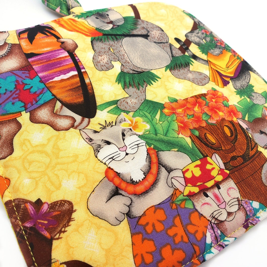 Hula Cats Hawaiian Pot Holders: Funny Tropical Hot Pads With - Etsy