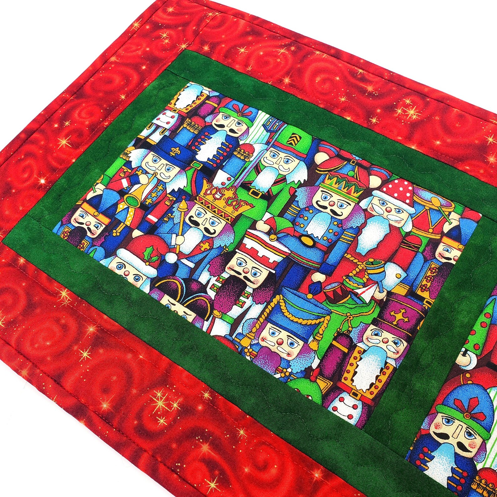 Nutcracker Table Runner: Quilted Christmas Table Runner With - Etsy