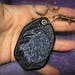 Tooled Leather Raven Key Holder - Hand Tooled Leather Key Fob ...