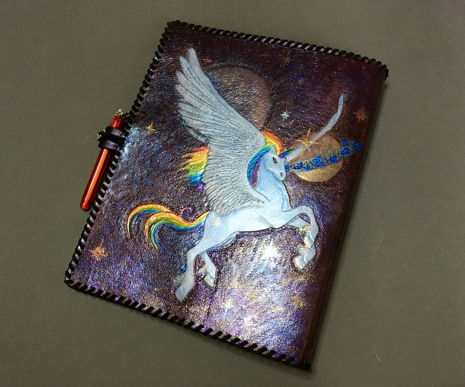 Tooled Leather Fantasy Notebook / Notepad / Daily Planner - Etsy