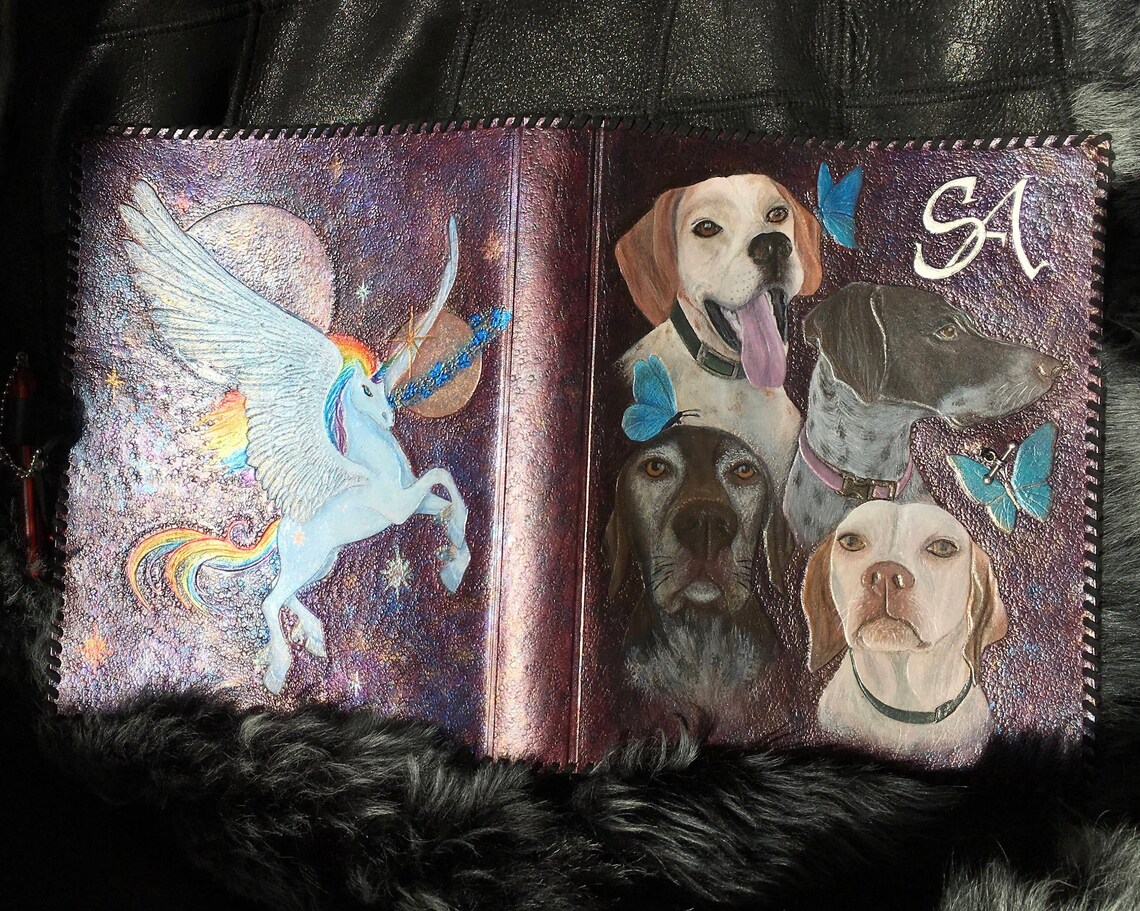 Tooled Leather Fantasy Notebook / Notepad / Daily Planner - Etsy