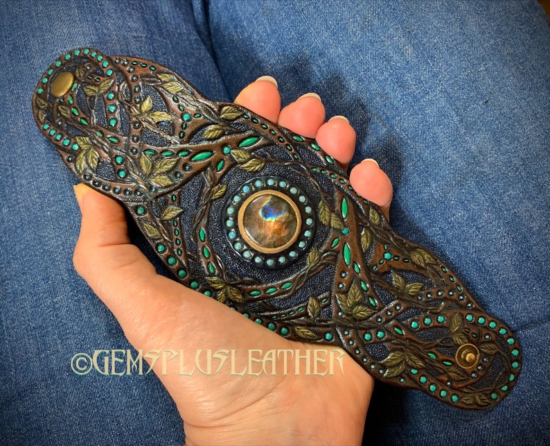 Hand Tooled Leather Elven / Wiccan / Pagan / Druid's - Etsy