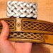 Hand Tooled Leather Celtic Knot Belt - Hand Carved Custom Made Belt ...