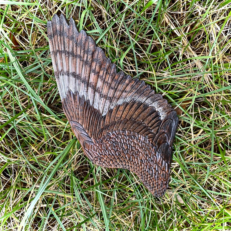 Owl Wing Shaped Tooled Leather Cuff Bracelet Hand Tooled | Etsy
