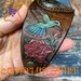Tooled Leather Hummingbird Bracelet Hand Painted Leather - Etsy