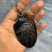 Raven Key Holder Hand Tooled Leather Key Fob Original - Etsy