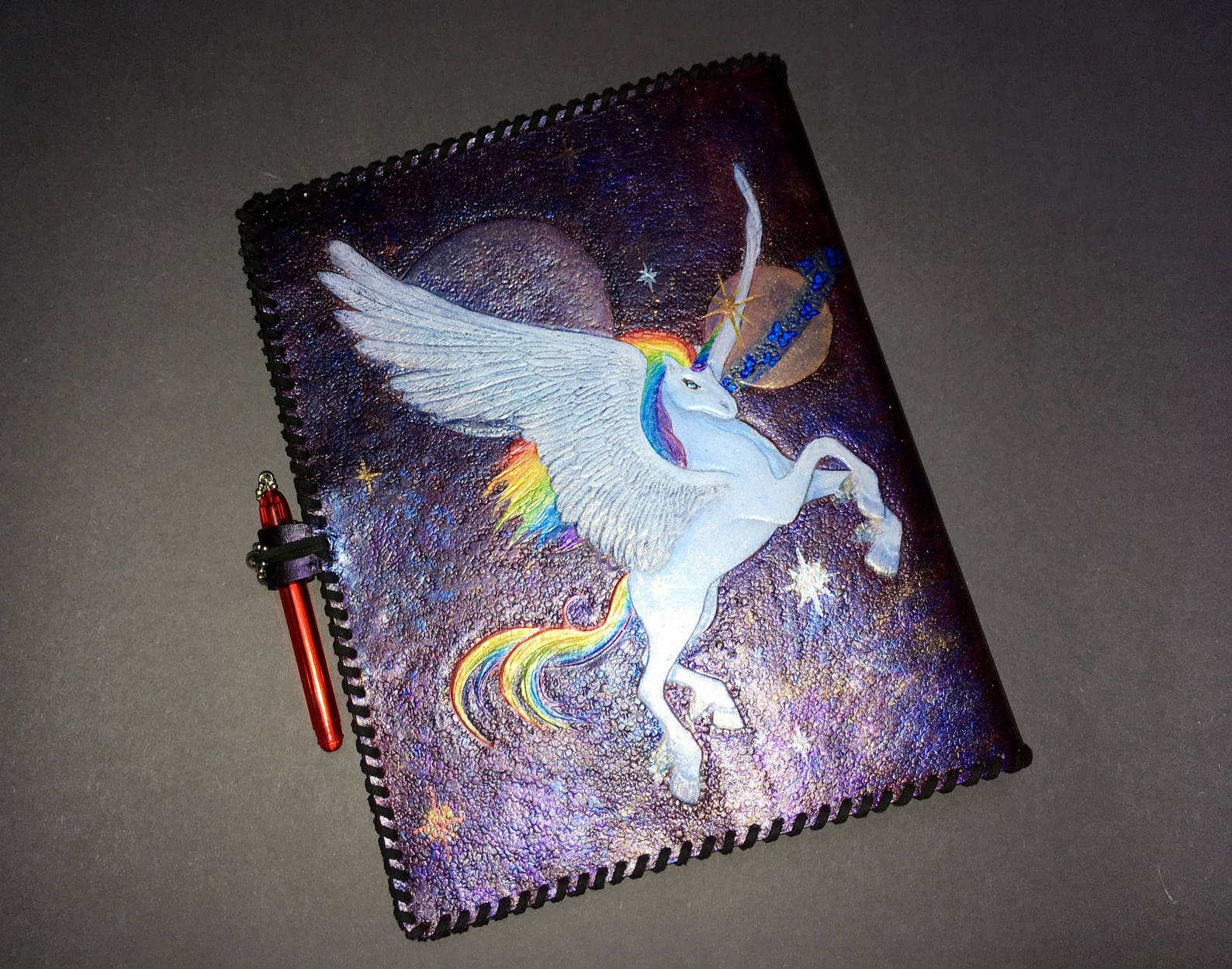 Tooled Leather Fantasy Notebook / Notepad / Daily Planner - Etsy