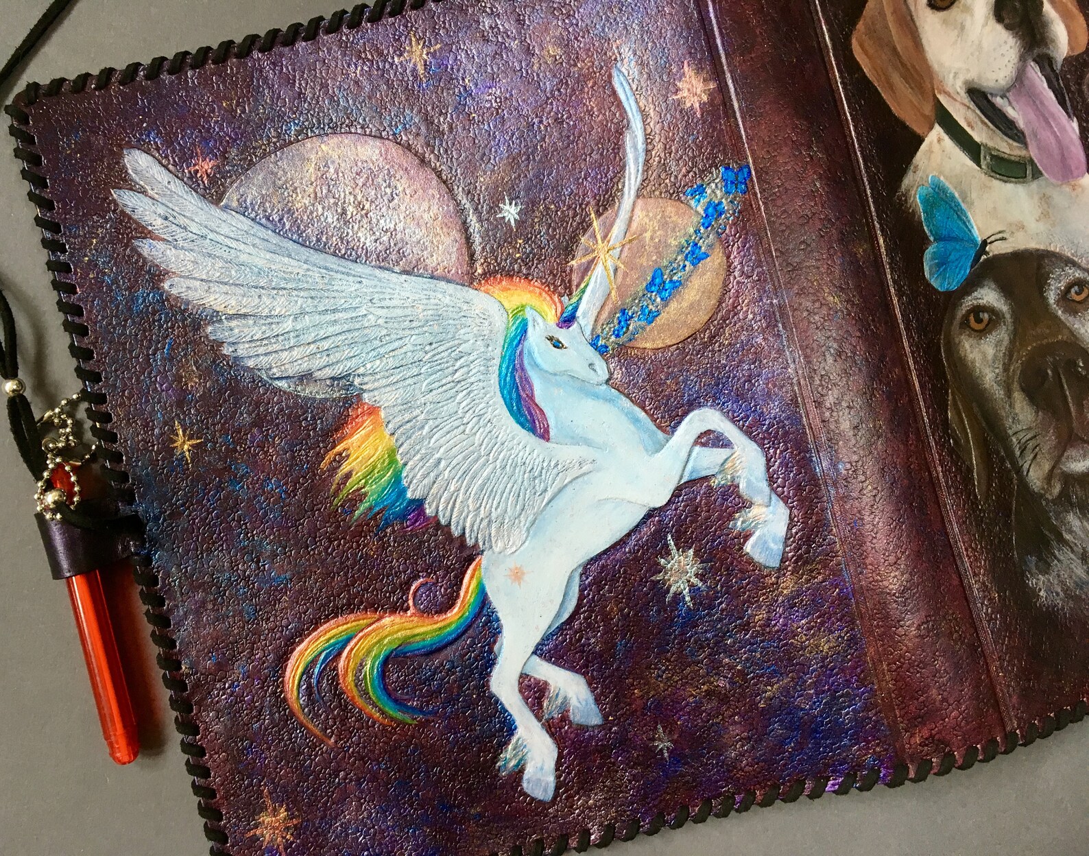 Tooled Leather Fantasy Notebook / Notepad / Daily Planner - Etsy